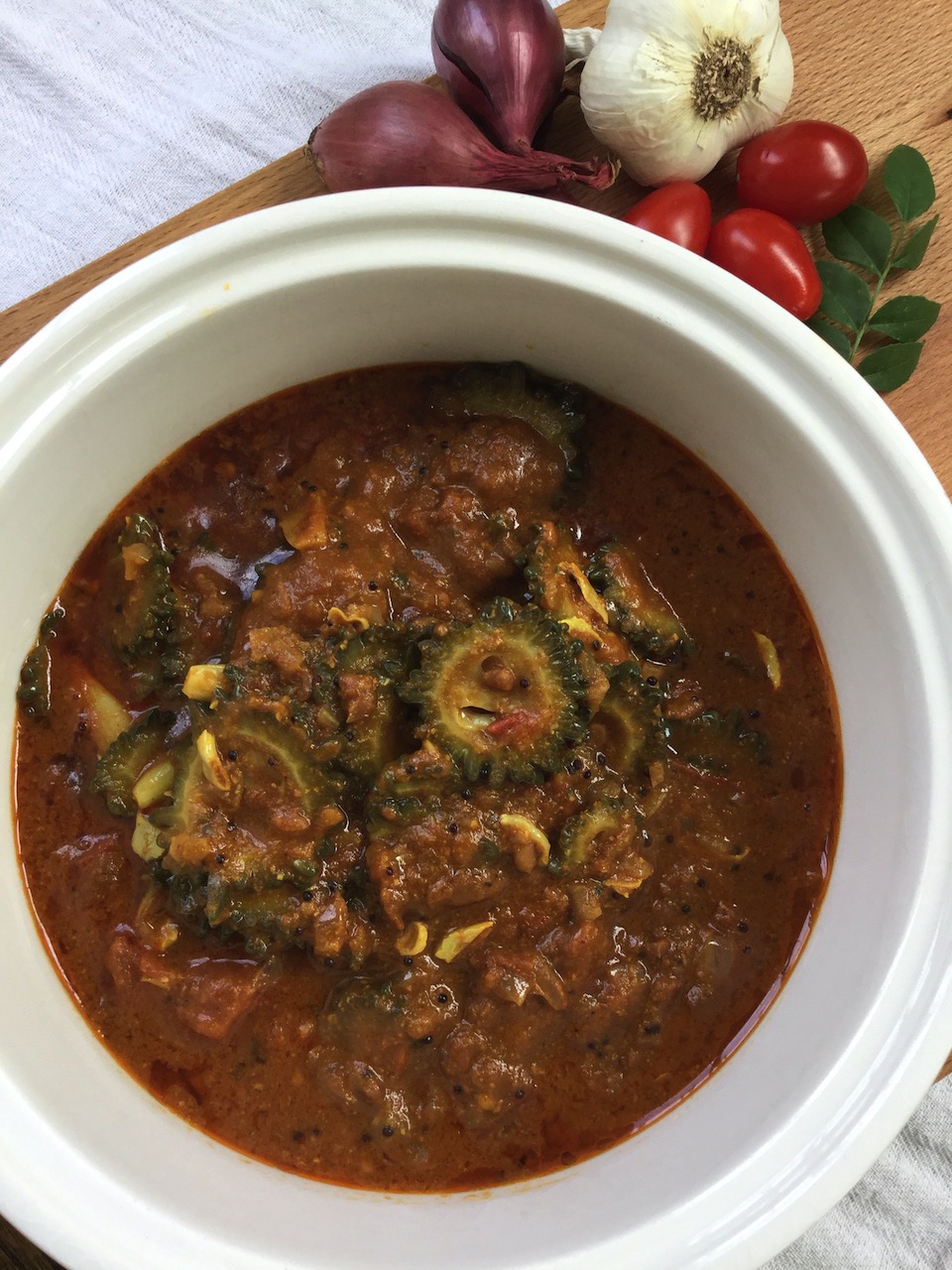 Pagarkai (Bitter Gourd) Kulambu - Spice Container