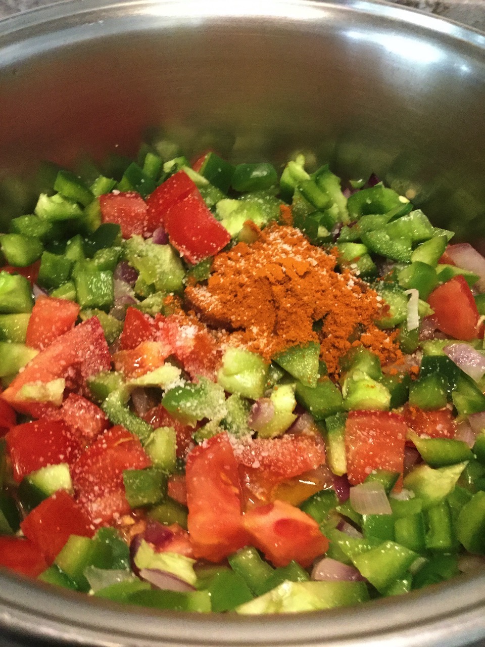 Bell Pepper Pachadi - Spice Container